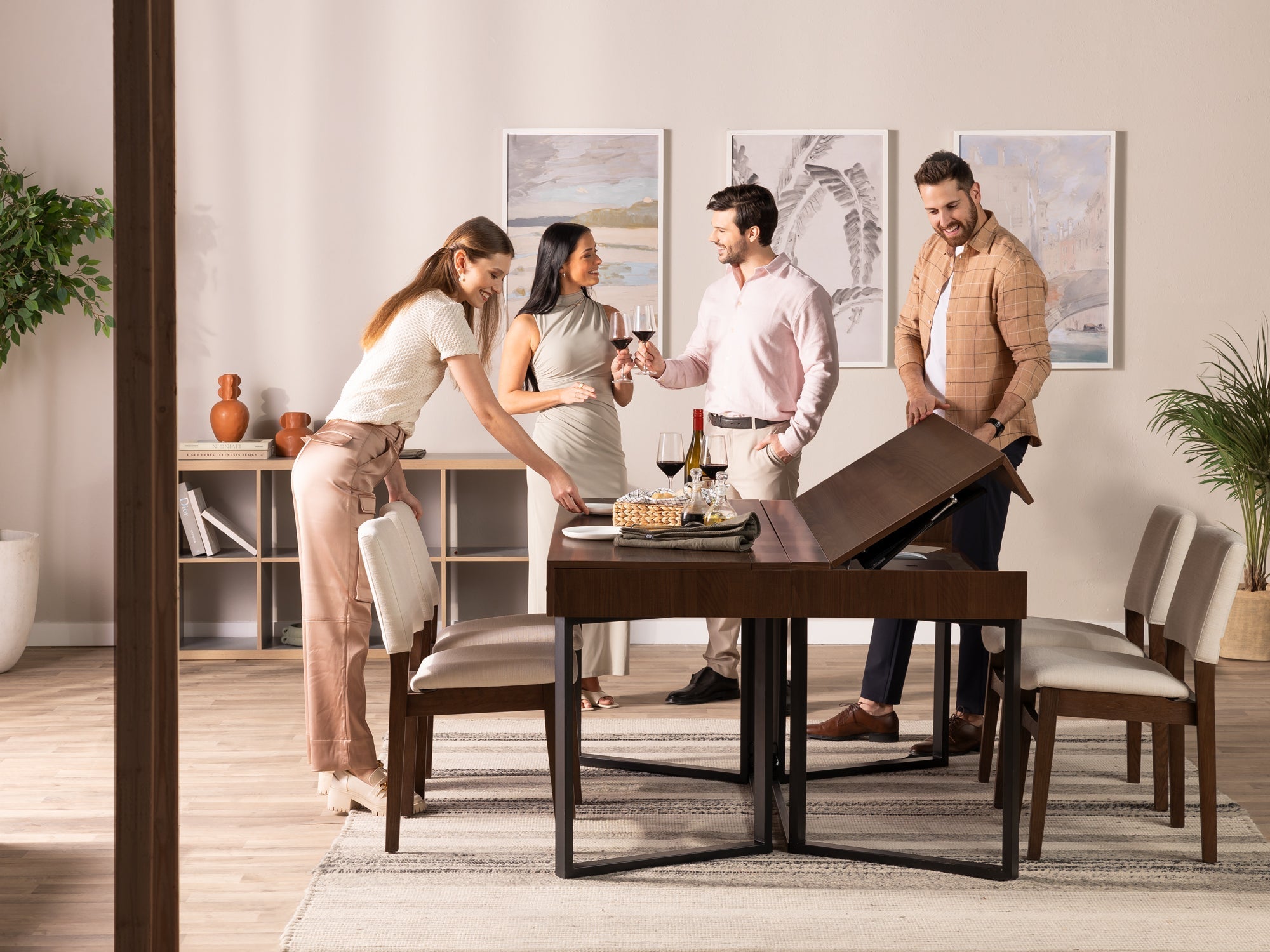 Table à Manger Transformable en Bureau Moderne | TT France